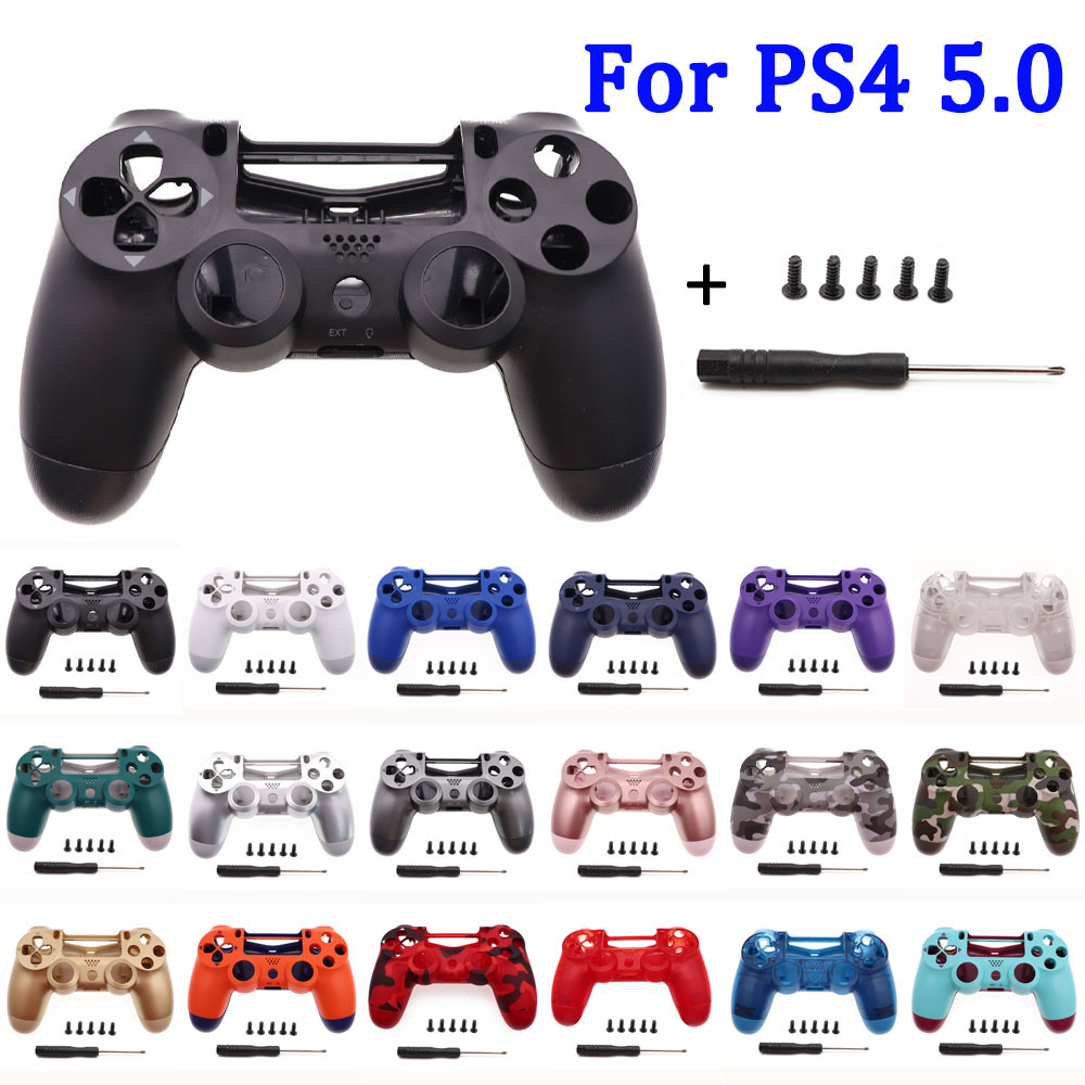 Ps4 JDM-055 Controller ด้านหน้ากลับพลาสติกแข็ง Matte สําหรับ Sony Playstation4 JDM-055 JDS 055 ...