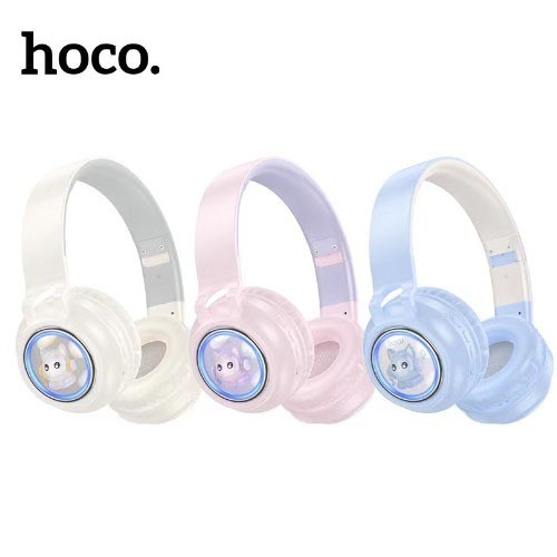 Hoco W50 Cute Fun Bluetooth 5.3 Headphone หูฟังบลูทธไร้สาย หูฟังครอบหู | Shopee Thailand