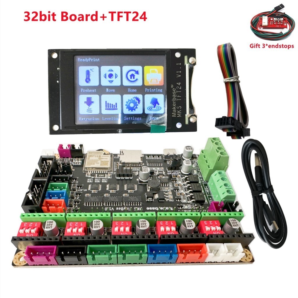 MKS TinyBee v1.0 control card ESP32 wifi MCU 3D printer 32bit board controller TFT24 touch ...