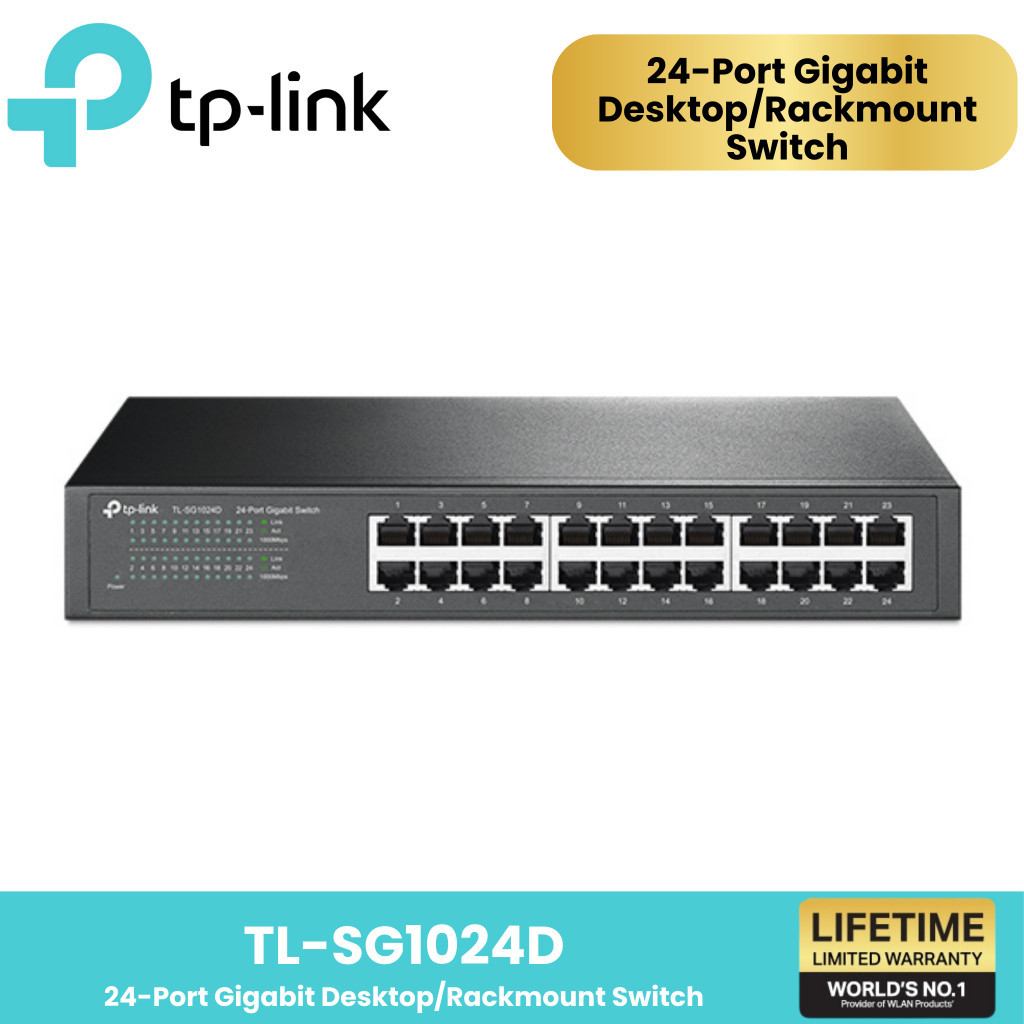 TP-LINK TL-SF1024D Switching Hub 24 Port SWITCH FAST PORT (สวิตซ์) ของ ...