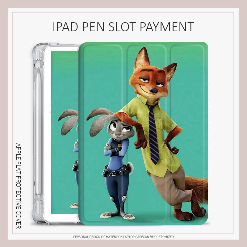 Nick Wilde Judy Hopps case iPad 10.2 gen7/8/9 air4/5/6 mini4/5/6 ...