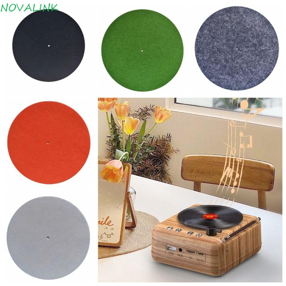 Novalink Felt Turntable Plater Mat, 3 มม.หนา Anti-static LP Slip Mat ...