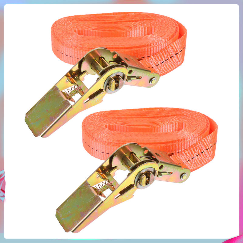 Ready Stock 2 ชิ้น Ratchets Cargo Binding Belt Bundler สายรัดเหล็ก ...