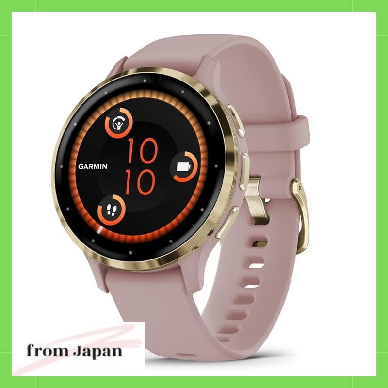 Garmin Venu 3S Pink Dawn/Peach Gold AMOLED Display สมาร์ทวอทช์สวย Suica ...