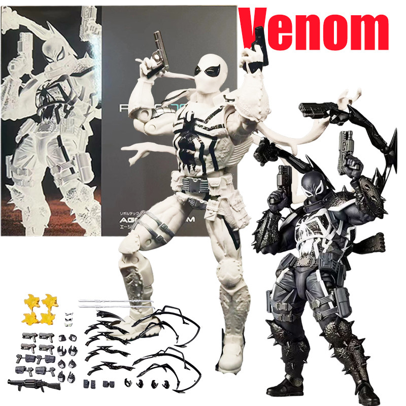 Revoltech Agent Venom Marvel Legends Anti Venom Action Figure Movable ...