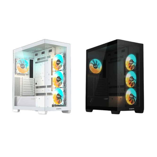 CASE GIGABYTE C500P PANORAMIC STEALTH / White ICE C500 เคสคอมพิวเตอร์ ...