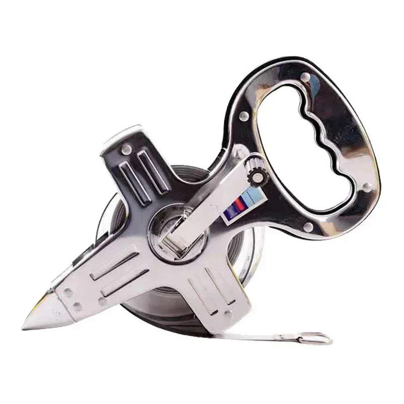 30m/50m/100m Tape Measure Portable Stainless Steel Shelf Frame Ruler ...