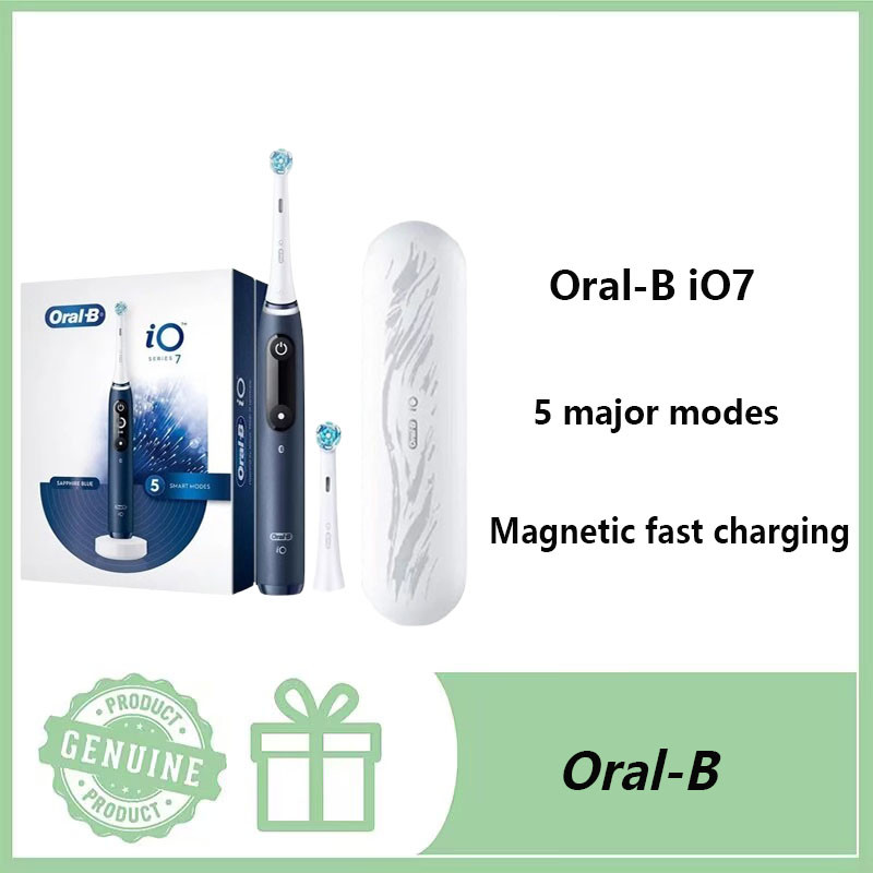 Oral B iO7 Sonic Electric Toothbrush Ultimate Clean Brush Head Perfect ...