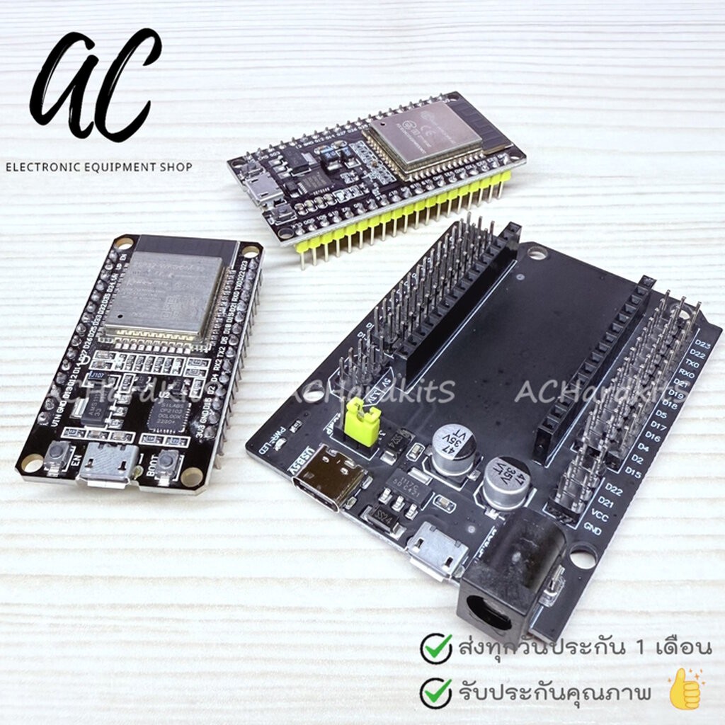 ESP32 WiFi Node32s ESP-32 ESP-32S NodeMCU Bluetooth Dual Cores รุ่น 30 ...