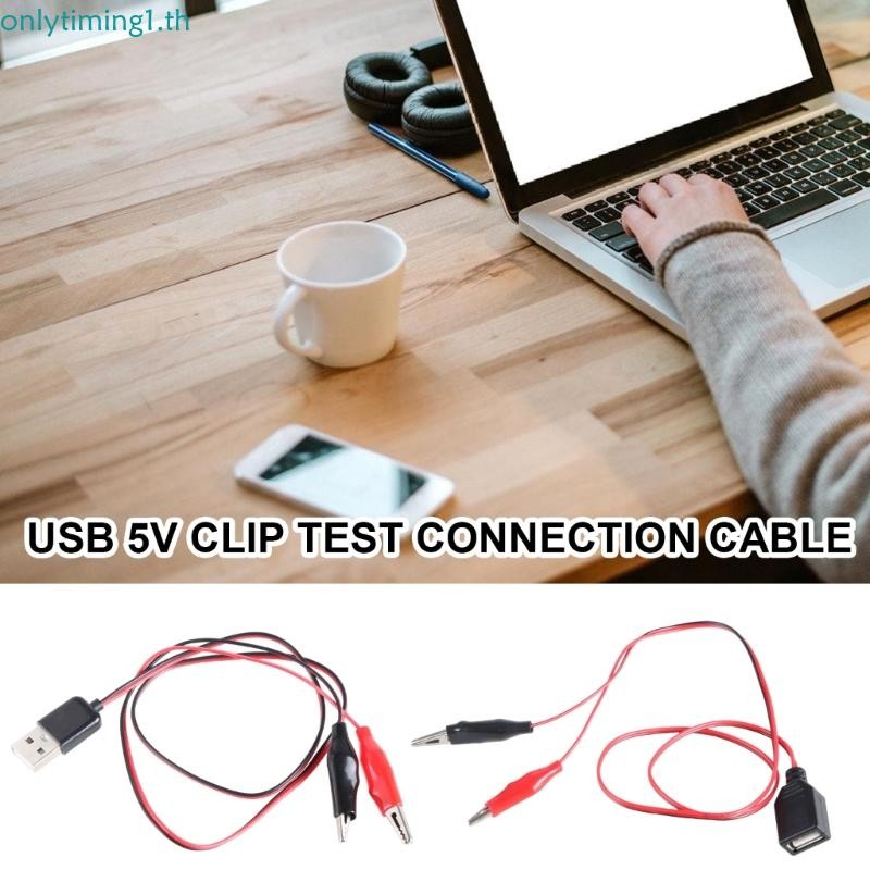 เท่านั้นtiming USB 5V Test Line พร้อม 2 Clamps Multifunctional Test ...