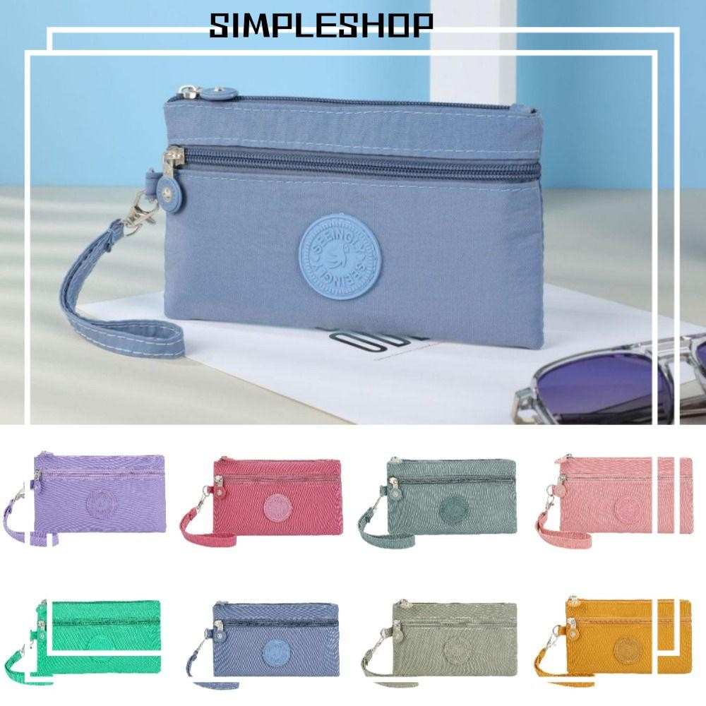 SIMPLESHOP กระเป๋าสตางค์ผู้หญิง ทนทาน กันน้ำ พร้อมซิปรองรับเหรียญ | Shopee Thailand