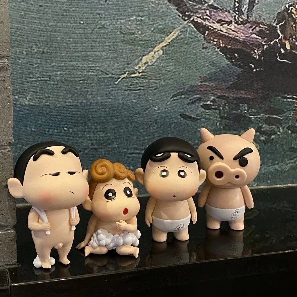 Crayon Shin-Chan Rubbing Bath Series เดสก์ท็อปตกแต่งบ้าน Fat Toot ...