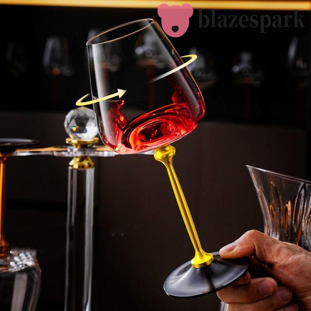 BLAZESPARK คริสตัล Goblet, 500ml แก้วหมุนแก้วไวน์,ขั้นสูงหนาฐานผู้ถือตามหลักสรีรศาสตร์ขวดเหล้า ...