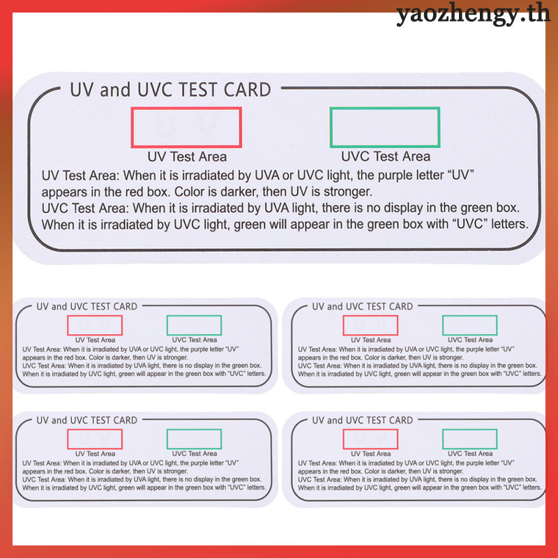 5 ชิ้น UV ตัวบ่งชี้การ์ด Uvb Test Tester Uvc กระดาษแถบทดสอบแสง ...