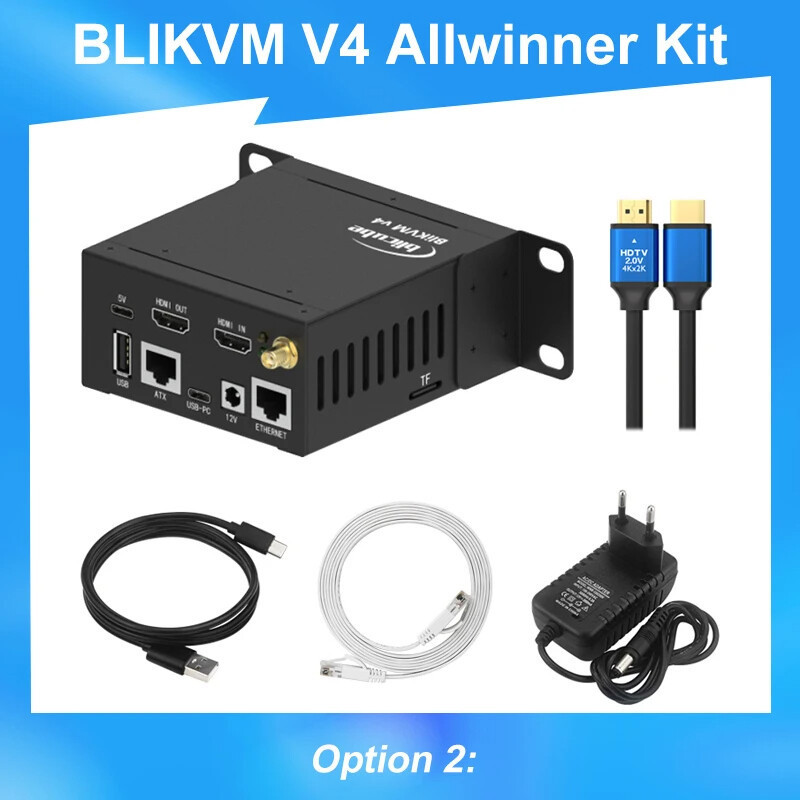 Blikvm V4 Allwinner H616 Soc KVM Over IP PoE HDMI-comaptible Video Loop ...