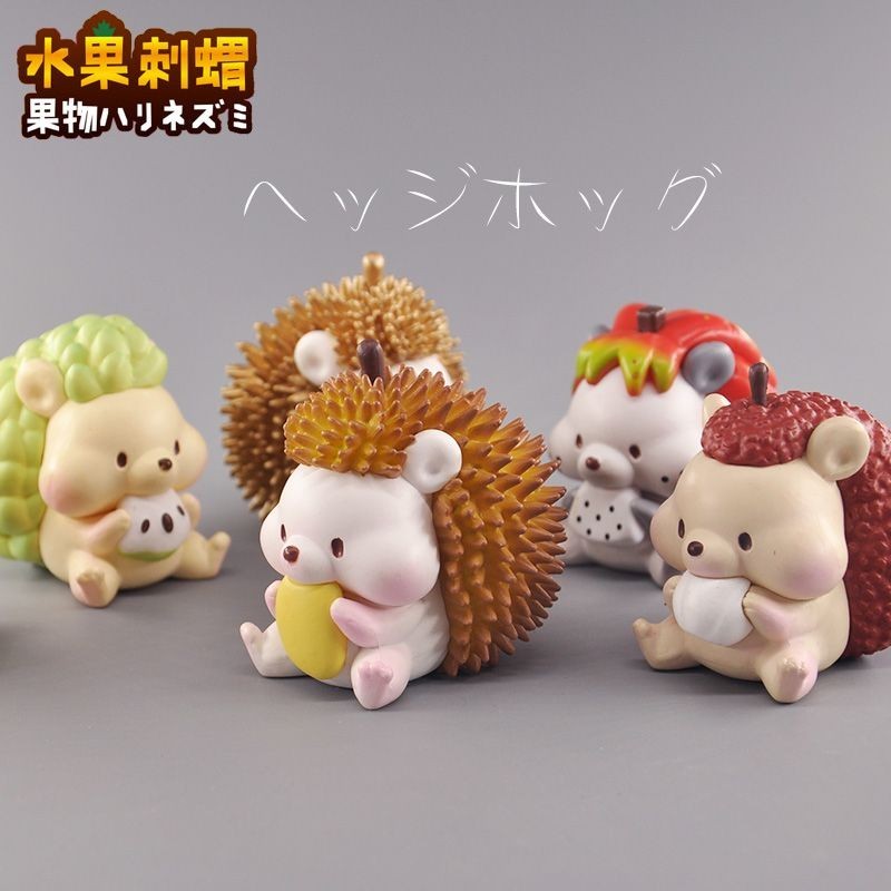 ของแท้ Gacha Blind Box Trendy Play Doll Fruit Animal Durian Hedgehog ...