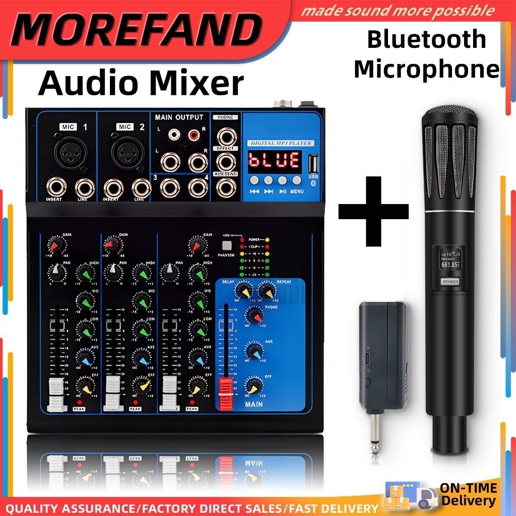 Morefand F7 Mixer USB Audio Console พร้อมการเชื่อมต่อ Bluetooth ...