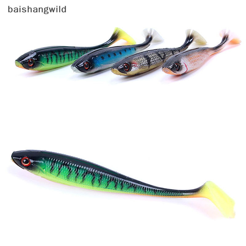 Bwth 7 ชิ้นเลียนแบบปลานุ่ม Lure เป็ด Paw Tail Road Runner 9 ซม.5.6g ...