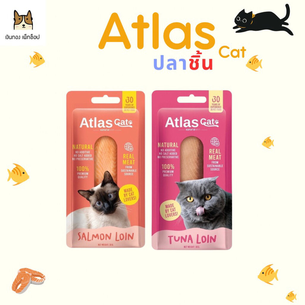 Atlas Cat ปลาชิ้นขนาด 30g | Shopee Thailand