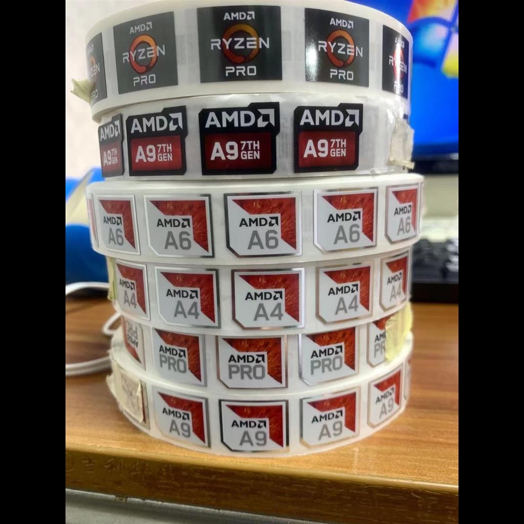 สติ๊กเกอร์ใหม่ ยี่ห้อใหม่สไตล์ใหม่ AMD PRO AMD A4 A6 A9 CPU สติ๊กเกอร์ ...