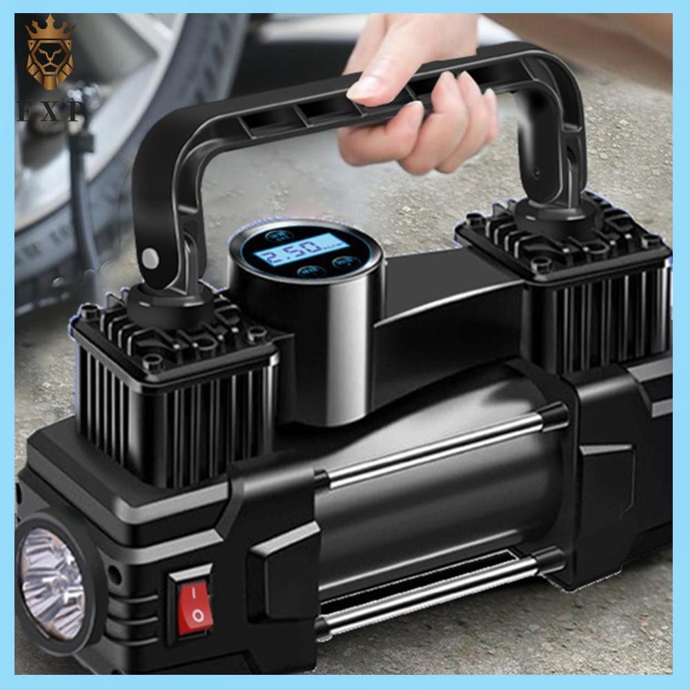 [explosion1.th] 12v 150PSI ปั๊มยางรถกระบอกคู่ปั๊มลมไฟฟ้ารถยนต์เครื่องอัดอากาศขนาดเล็ก | Shopee ...