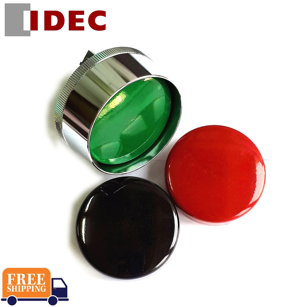 1pcs IDEC SWITCH ABN ABN4F10 ABN4F20 ABN4F11 G/R/B 30MM 1NO 1NO/2NO/1NO1NC Self-reset big head ...