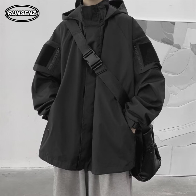M-8xl เกาหลี Basic เสื้อแจ็คเก็ตกันลมผู้ชาย High-end Casual หลวม Plus Size Coat | Shopee Thailand