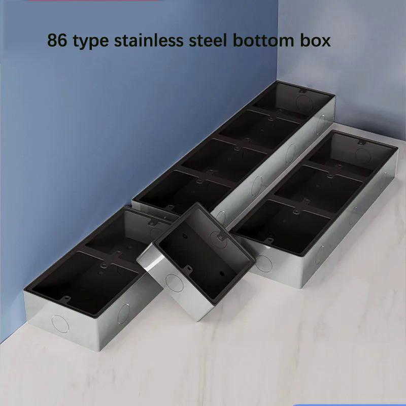 Type 86 Surface Mount Universal Wall Switch Junction Box Stainless ...