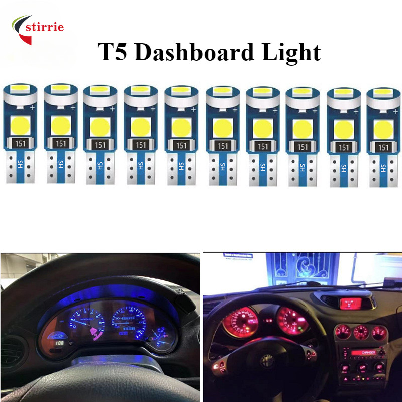 T5 3030 LED 3smd รถรถจักรยานยนต์เมตร LED Dashboard Light Wedge Instrument โคมไฟตัวบ่งชี้สัญญาณ ...
