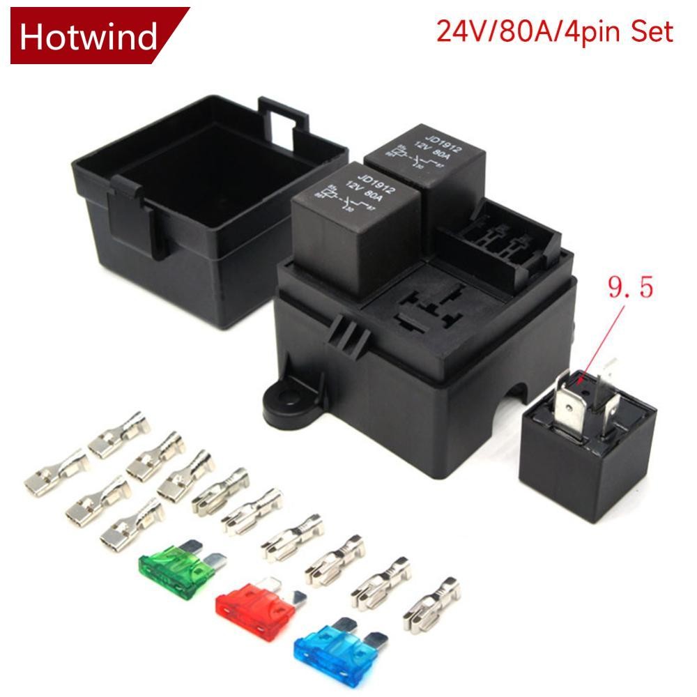HTT DC12V/24V Auto Car Truck 3 Way Fuse Holder Relay Holder Circuit ...
