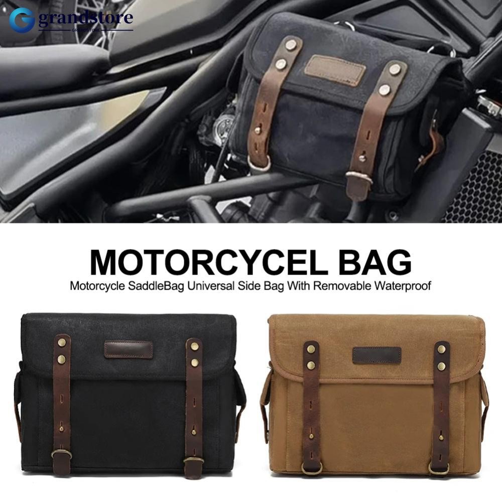 GRS Universal Motorcycle Saddle Bag กระเป๋าข้างพร้อมกระเป๋าด้านในแบบถอด ...