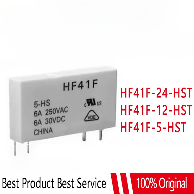 10 ชิ้น/ล็อต HF41F/24-HST HF41F/12-HST HF41F/5-HST DIP-4 ใหม่ Original ...