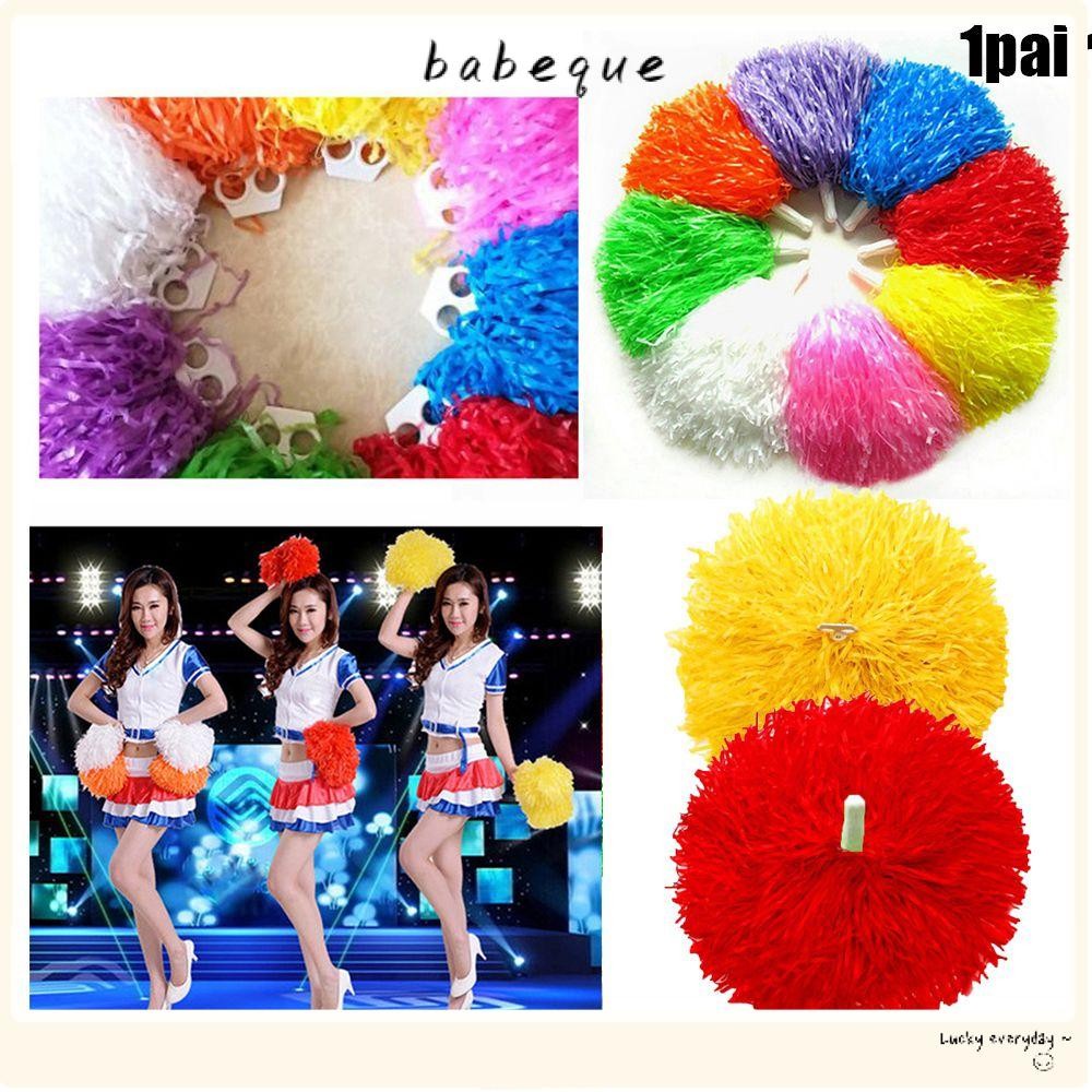 BABEQUE 1 คู่เชียร์ลีดเดอร์ปอมปอม 2 สไตล์ Competition Flower ด้ามจับรู ...