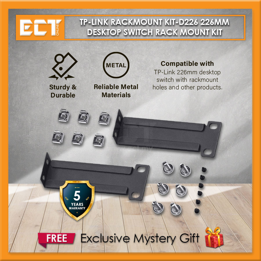 TP-Link RackMount Kit-D226 226 มม. Desktop Switch Rack Mount Kit พร้อม ...