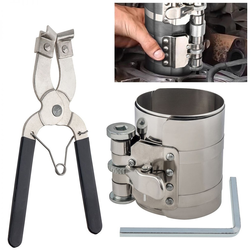 3 นิ้วปรับ 53-175 มม.แหวนลูกสูบคอมเพรสเซอร์เครื่องมือรถเครื่องยนต์รถการ ...