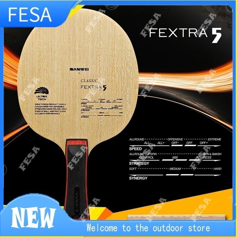 Original SANWEI FEXTRA 5 ใบมีดปิงปอง 5 ชั้นไม้รอบ Ultra Tech SANWEI ไม้ ...