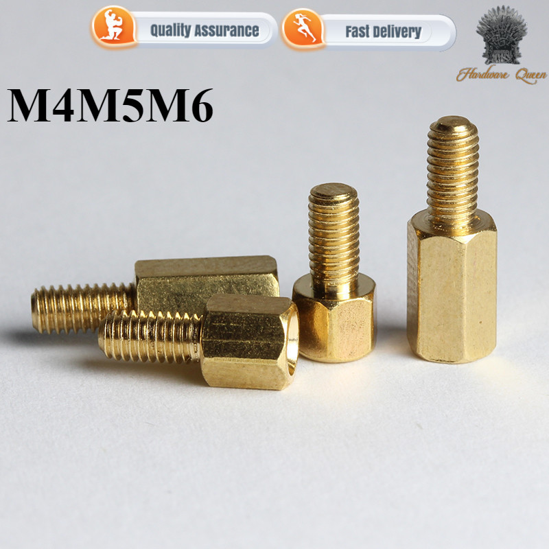 [6QN] คอลัมน์ทองแดงหกเหลี่ยมหัวเดียวเดียวผ่านทองแดงสตั๊ดแชสซี ...