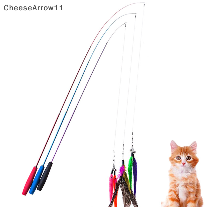 Che Cat Teaser Wands สามส่วน Telescopic Fishing Pole Wand ลูกแมวตลก ...