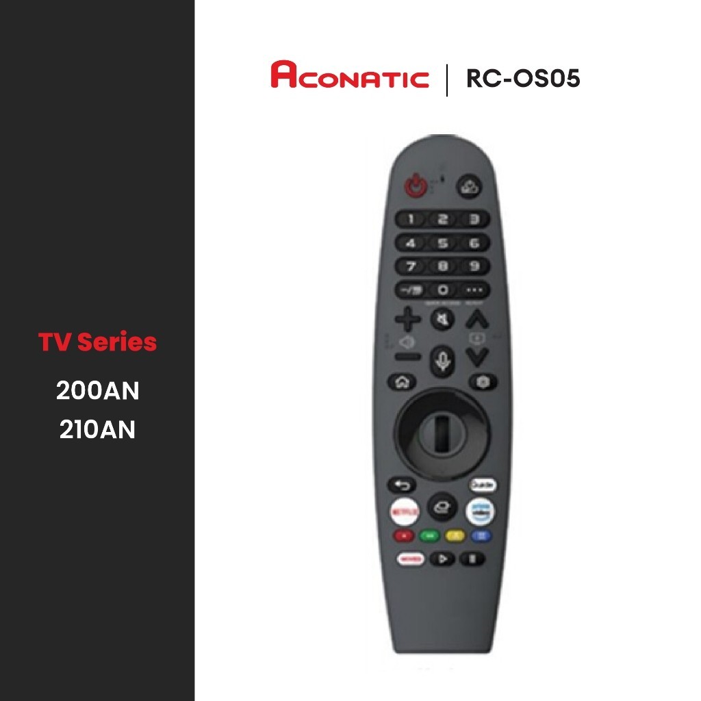 รีโมท Aconatic รีโมททีวี รุ่น RC-OS05 ใช้สำหรับ Web OS Series 200/210 55US200AN 65US200AN ...