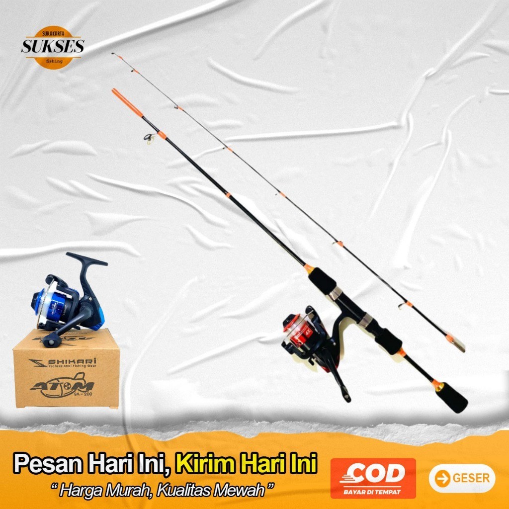 ชุดคันเบ็ดแข็ง UL Ajiro Blackbass Fiber 2-6lb 165 ซม. และ 180 ซม. และ Audrey Reel | Shopee Thailand