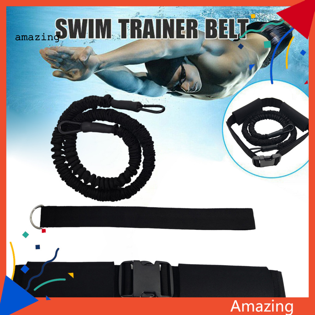 [AM] Pool Swim Training Aid Swim Training Belt 4m Tether Belt Pool Swim ...