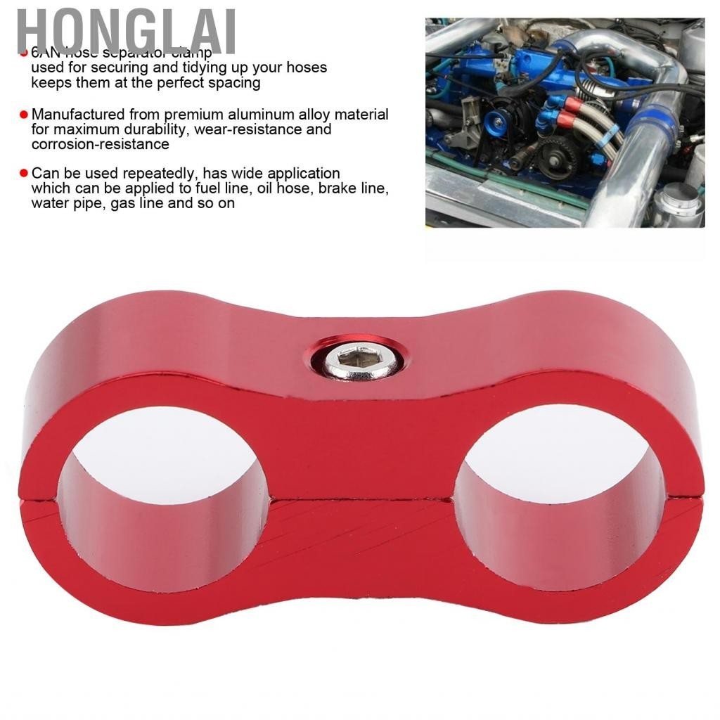 Honglai 1PC Universal 6AN อลูมิเนียม Billet น้ำมันการใช้น้ำท่อ Seprator ...