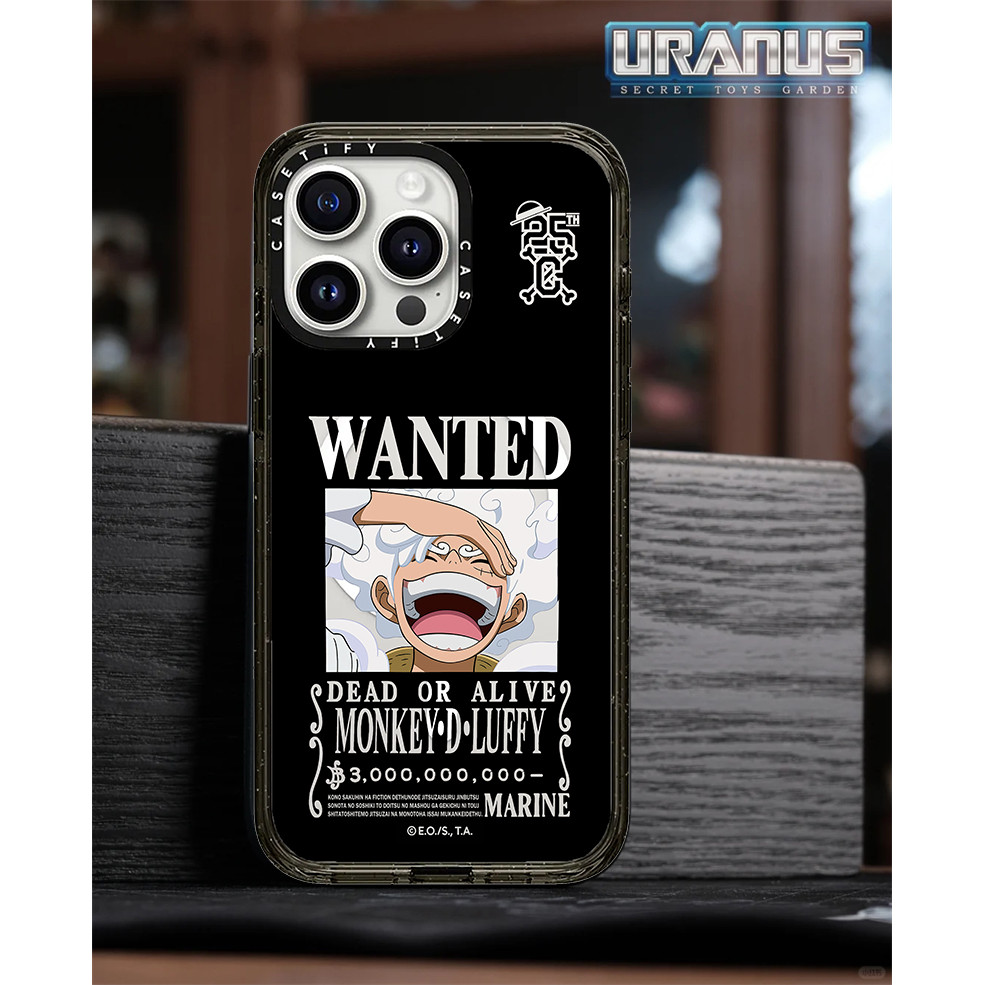 Casetify X ONE PIECE WANTED Luffy Impact Case แม่เหล็กดูด Hard อะคริลิคกลับ TPU Edge สําหรับ ...