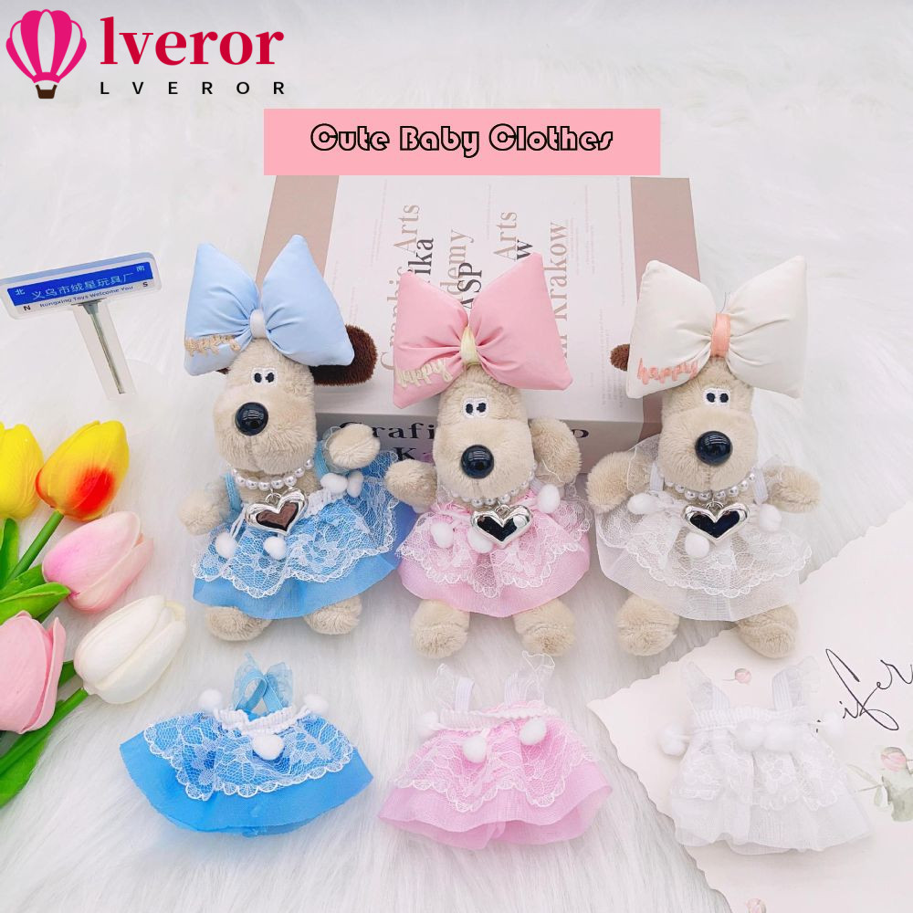 Lveror Labubu ตุ๊กตาเสื้อผ้า,หลายสีน่ารัก Labubu กระโปรง, DIY LinaBell การ์ตูน StellaLou Gromit ...