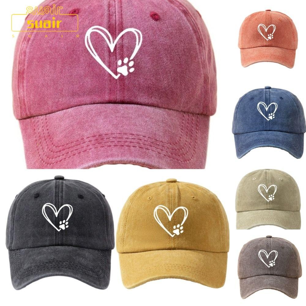 Suair Baskeball Cap, หมวก Duckbill วินเทจปักลาย, การป้องกัน UV Love ...