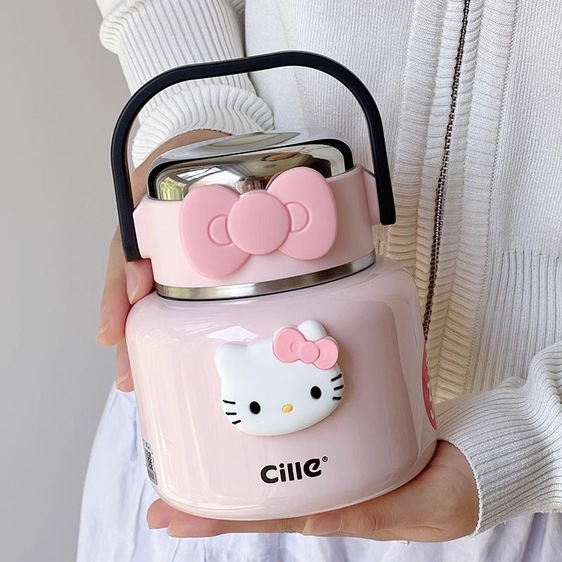 มูลค่าสูง Hello Kitty Stew Beaker Tremella ซุปน่ารัก 316 กระติกน้ําร้อน ...