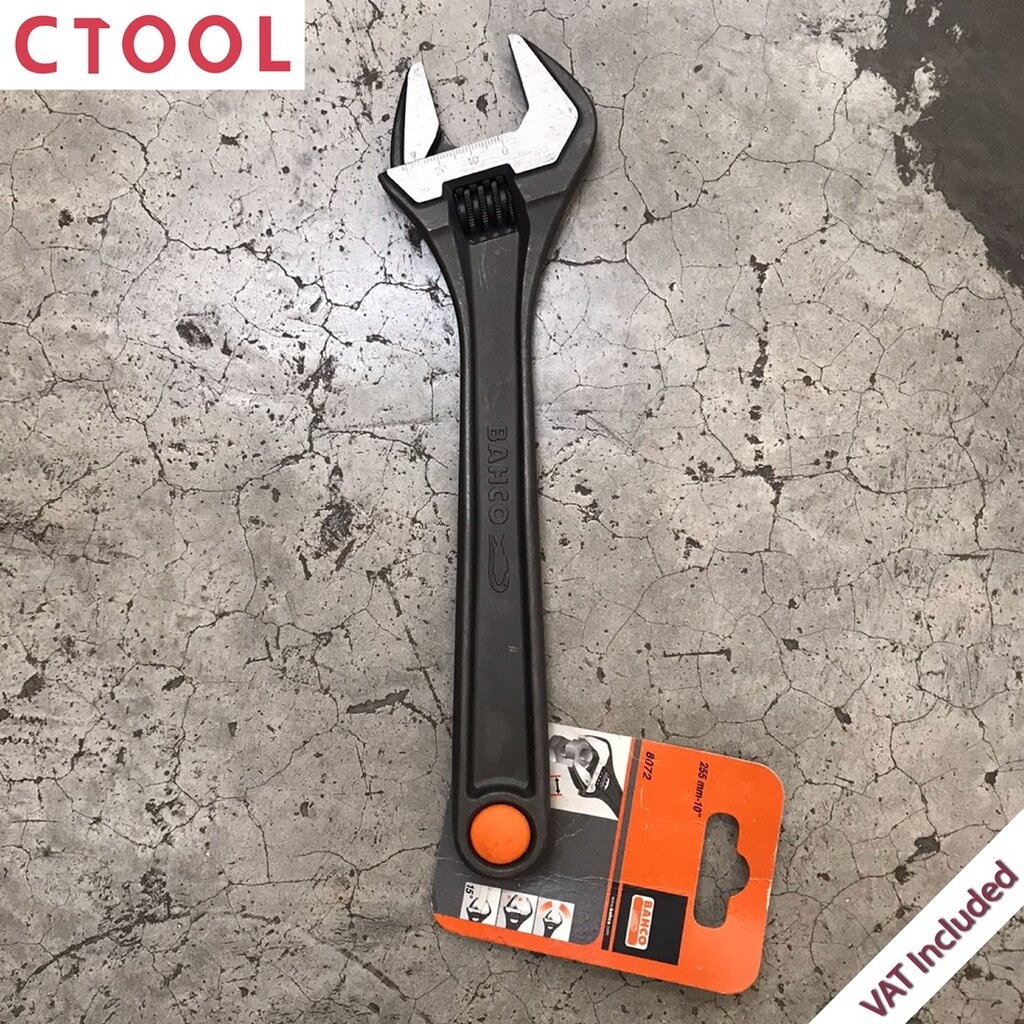 ประแจเลื่อน10นิ้ว (10") 255 mm. Bahco ของแท้ 100%- Authentic Adjustable Wrench - ซีทูล Ctool ...