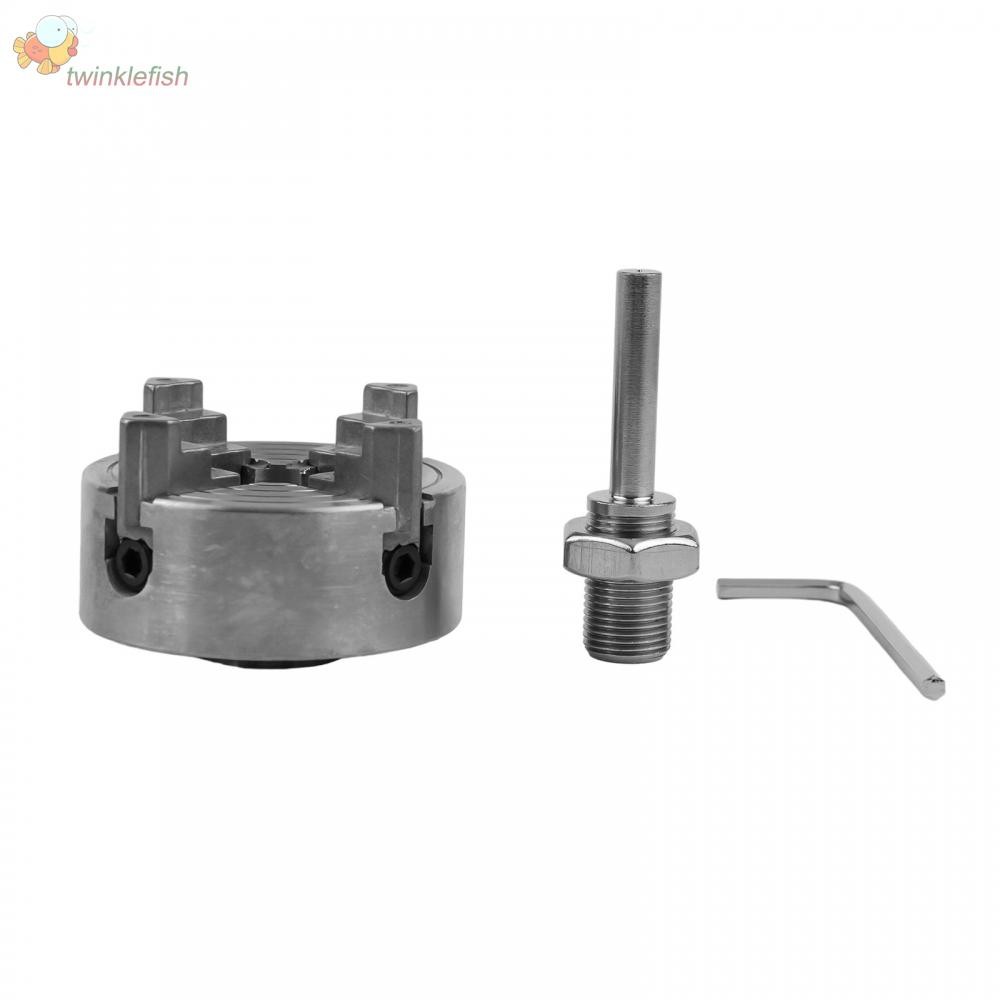 Four Jaw Chuck Self-Centering โลหะ 1 ชุด 4 Jaws Chuck Clamp เจาะ Chuck ...