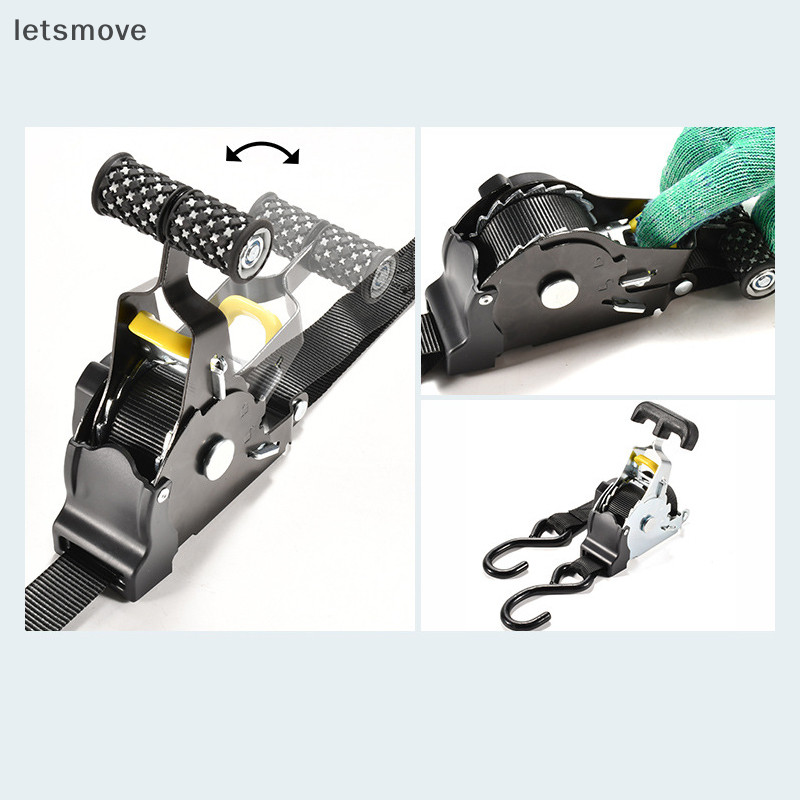 [letsmove] Retractable Auto Ratchet Strap อัตโนมัติหด Bundle Tape เข็ม ...