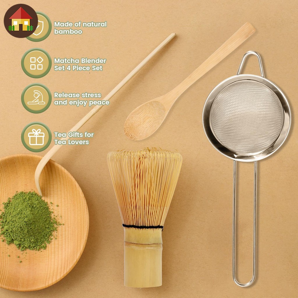 5 ชิ้น Matcha Whisk ชุด Handmade ไม้ไผ่ Matcha Whisk แบบดั้งเดิมชา ...